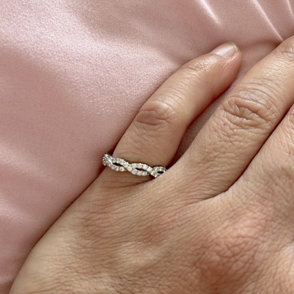 Jewelry | Shane Co Engagement Ring Silver Diamonds | Poshmark